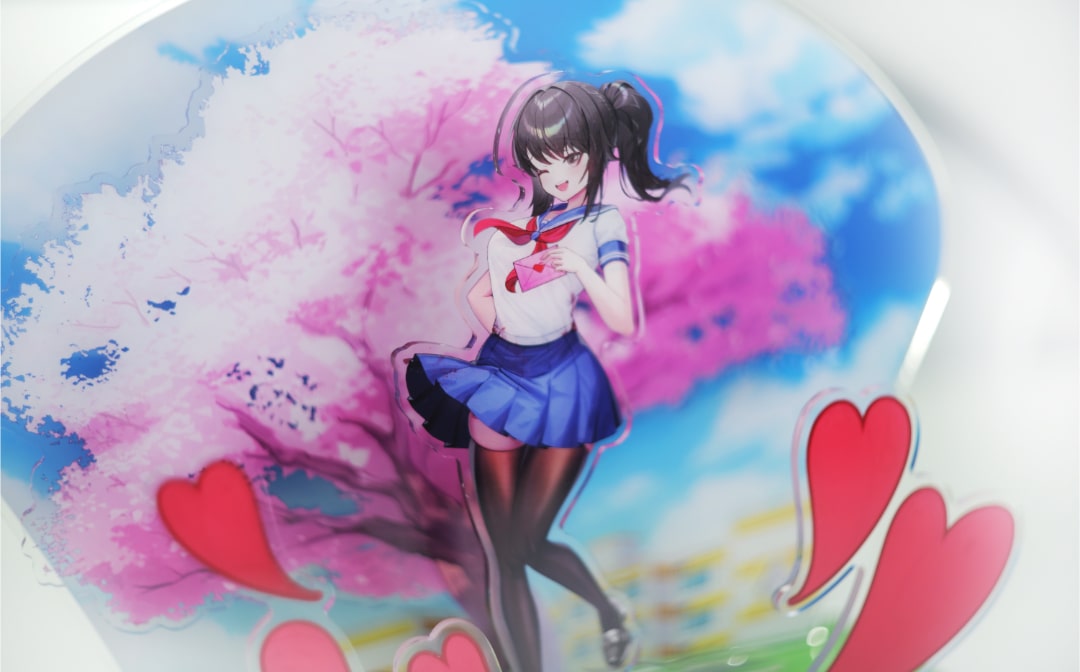 Yandere Chan Acrylic Figure Full Background Set Double Sided ...